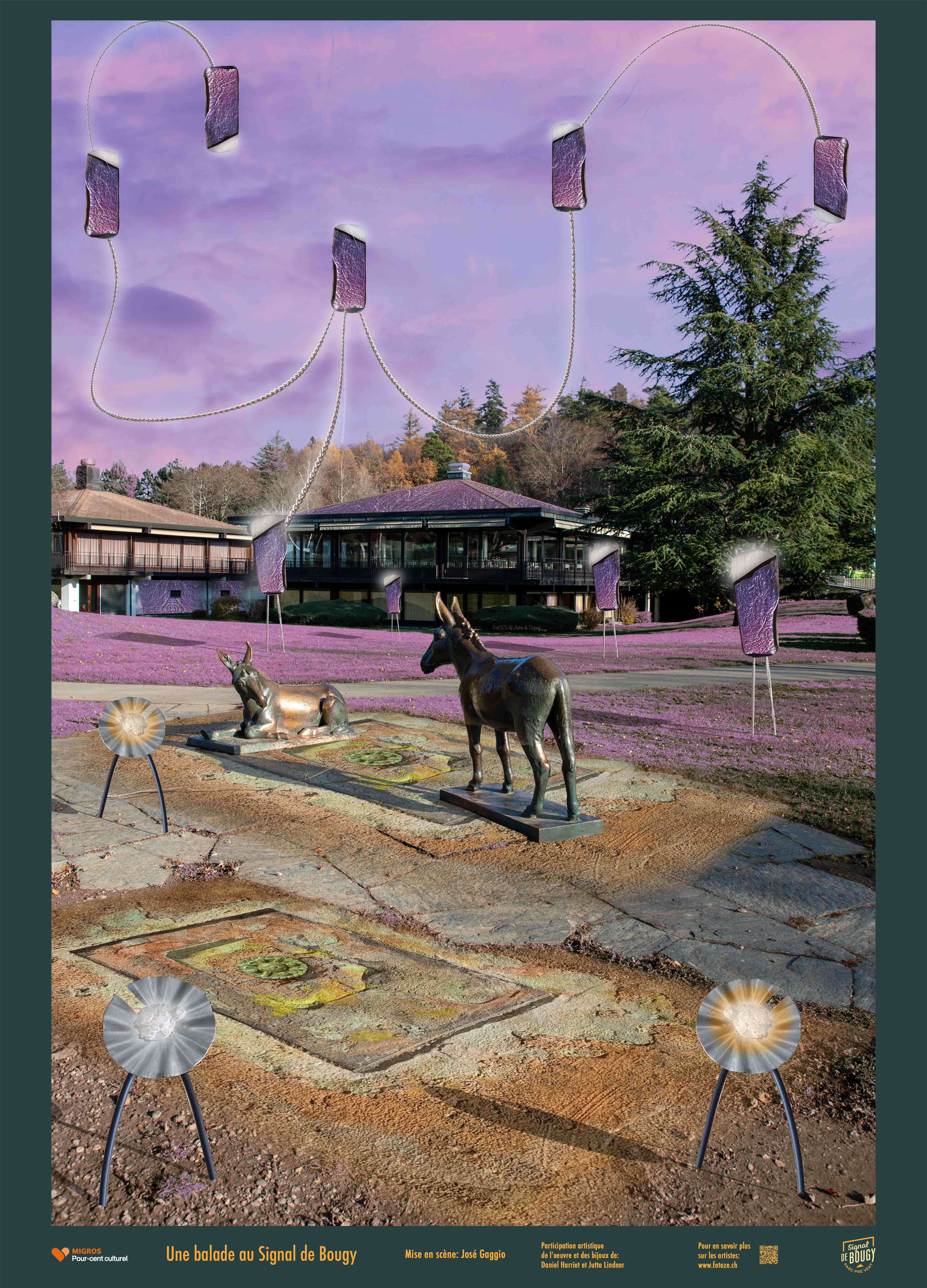 Exposition en plein air, photos virtuelles au Signal de Bougy