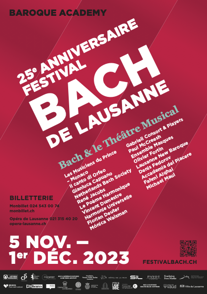25e Festival Bach de Lausanne : concert 5