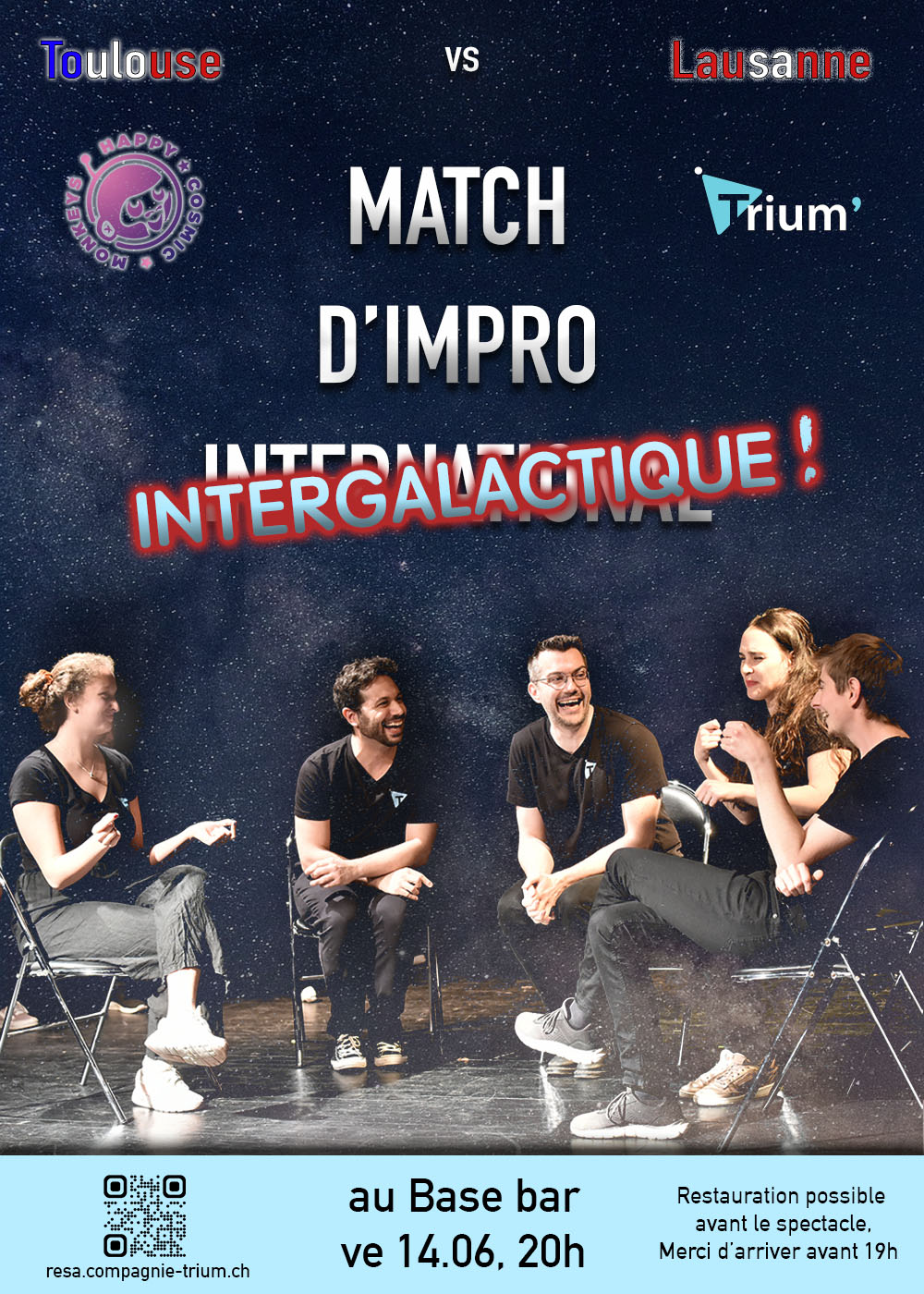 Match Intergalactique Impro France - Suisse