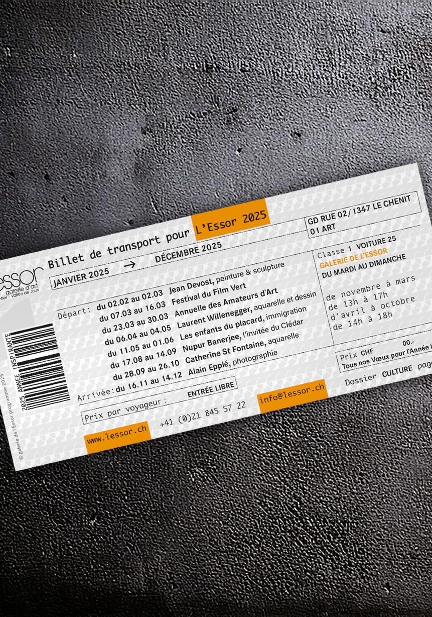 Billet de transport pour L’Essor 2025