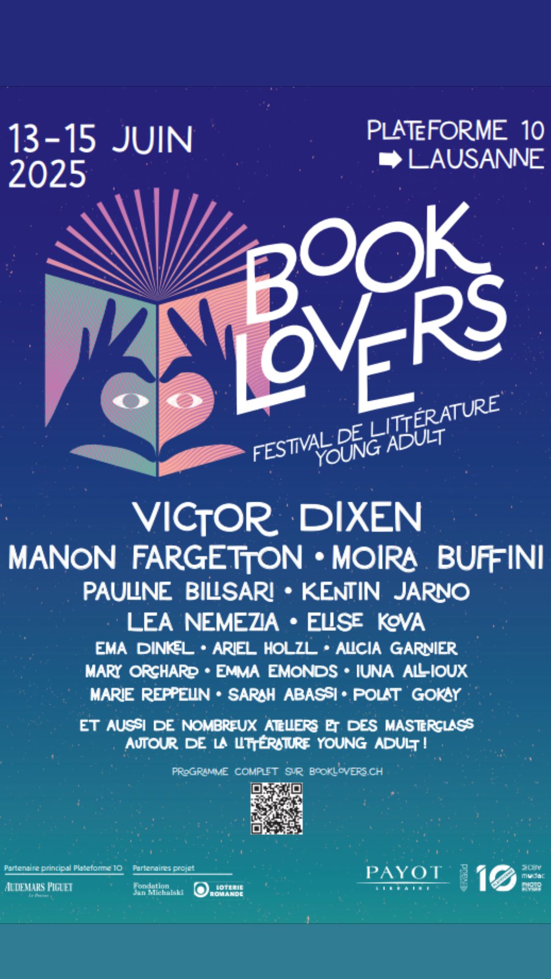 Festival Booklovers à Lausanne : demandez le programme