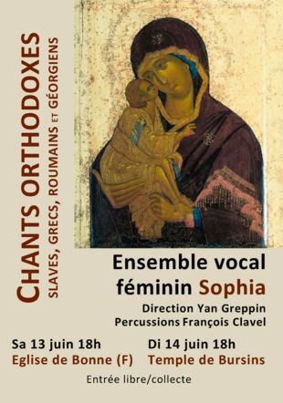 ENSEMBLE VOCAL FEMININ SOPHIA - Concert Chants orthodoxes et percussions